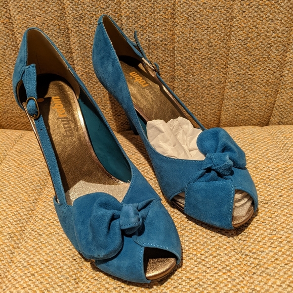 Farylrobin | Shoes | Farylrobin Darcy Turquoise Heels | Poshmark